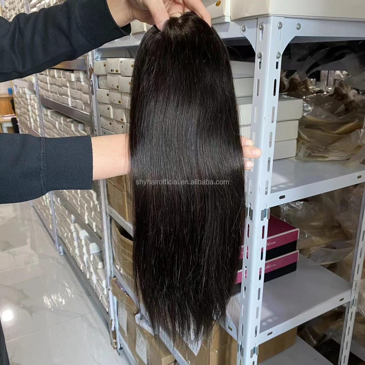 100% European Hair Mono Hair Topper Double Drawn Full End Full Coverage Human Hair Lash Toppers ...