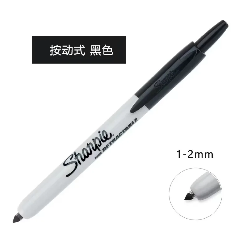 Real Sharpie Retractable Click Permanent Marker Pens 32701