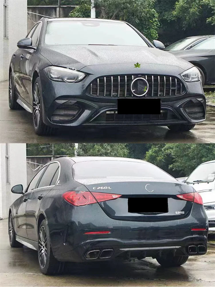2022-2024 Year W206 C63 Bodykit For C-class C260l C200l Plastic Material Front Bumper Rear ...