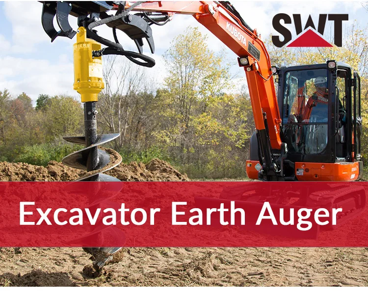 Hole Digger With Earth Drill And Tree Plant Auger For Mini Skid Steer ...