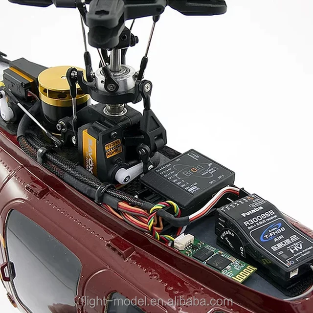 Helicopter Fuselage 470 BELL 407 Red Gold Painting KIT