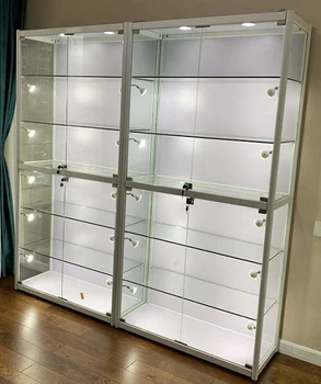 Free Standing Glass Display Cabinet For Retail Stores Display Or ...