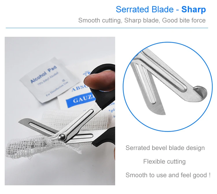 High Quality Stainless Steel First Aid Medical Bandage Scissors for Nurse