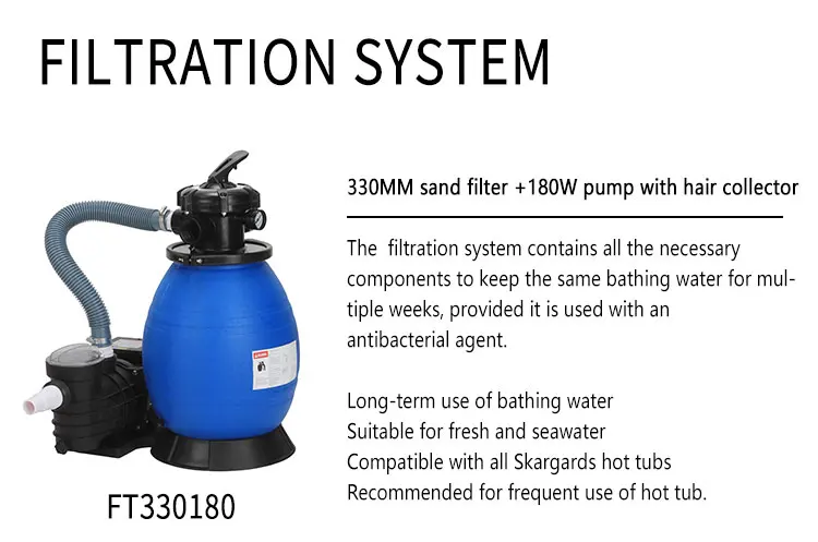 Factory Wholesale 250mm Sand Filter +180w Pump Filtration System Hot ...