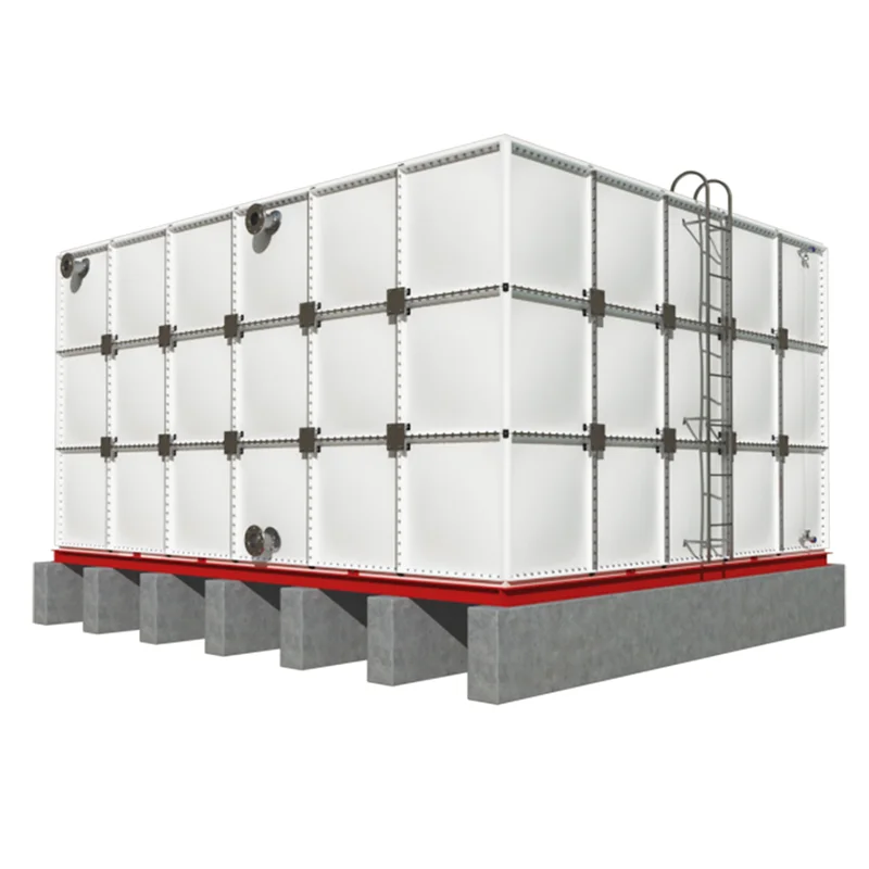 Prefabricated fiberglass water tank 2000m3 fiber glass tank Hotel ...