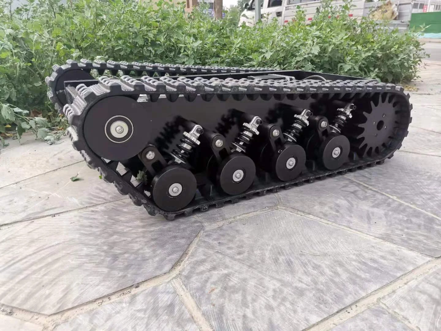 Hydraulic Motor Agricultural Crawler Chassis - Rubber Track Base
