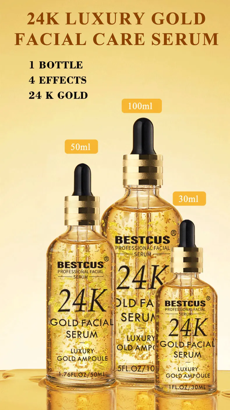 24K Gold Serum - Best Face Serum for Brightening & Whitening