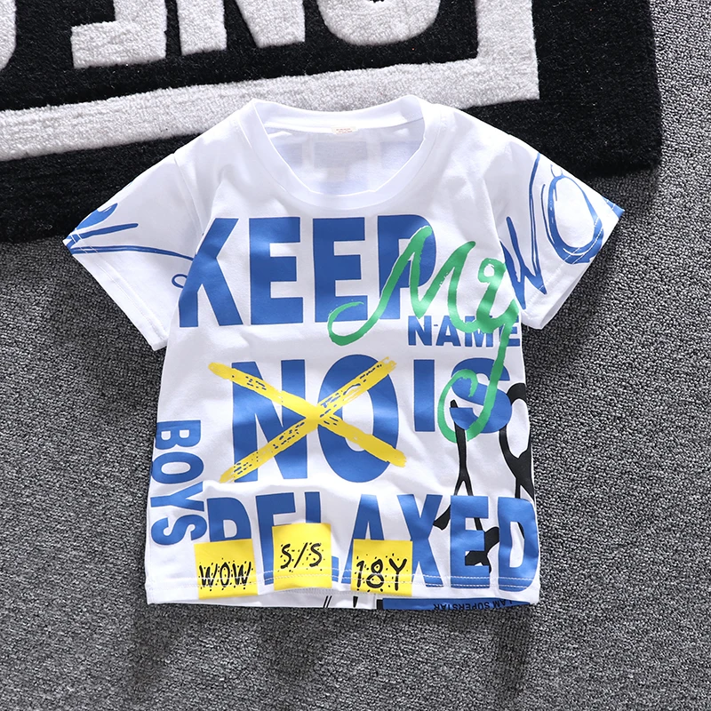 Custom Kids Clothing Sets Casual Wear Boys Outfits Printed Cotton Kids ...