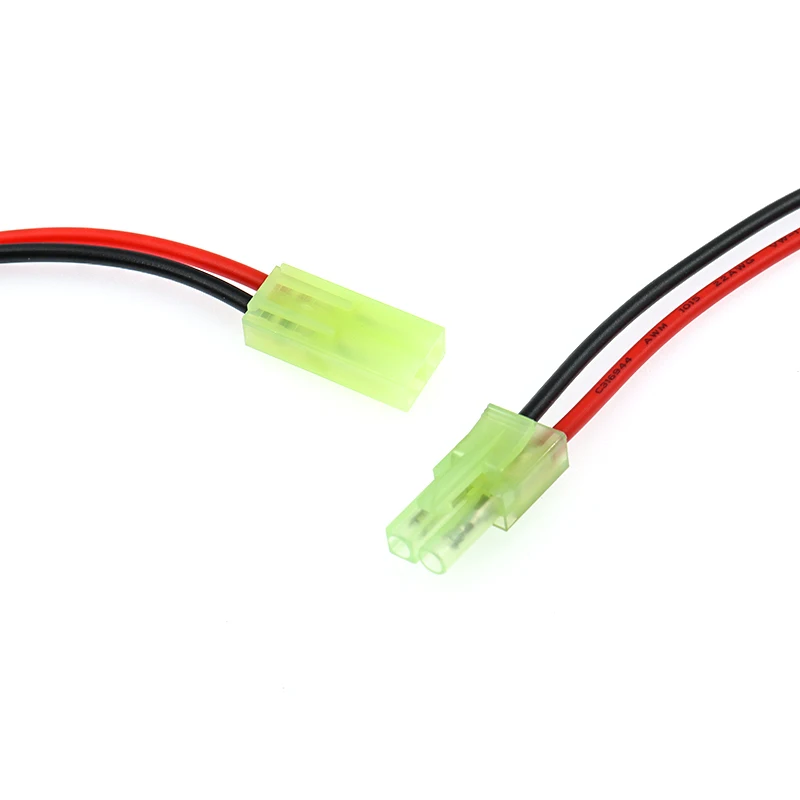 Mini Tamiya 2pin Wire Female Adapter Plug 22awg 20cm Cable For Airsoft ...