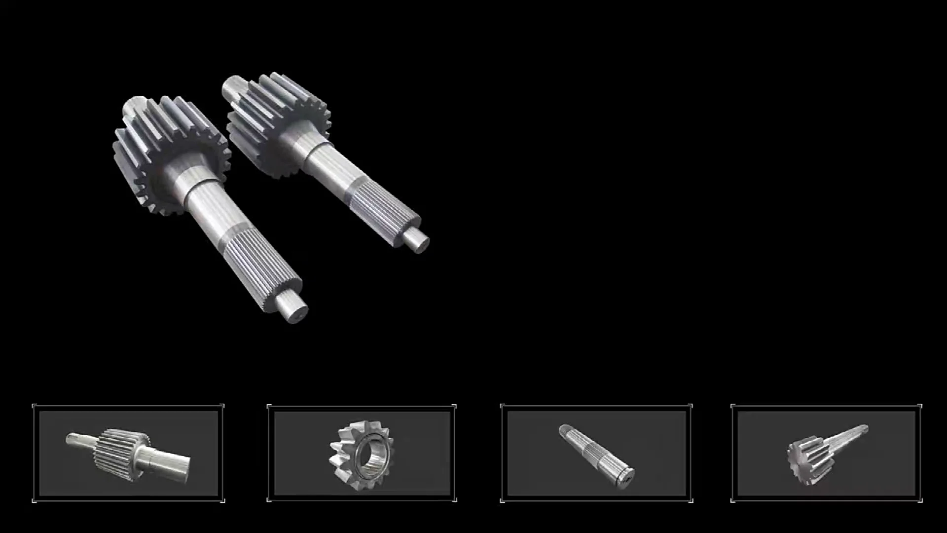 Custom Large Module Long Pinion Shaft Sae 4140 Metal Forged Machining ...