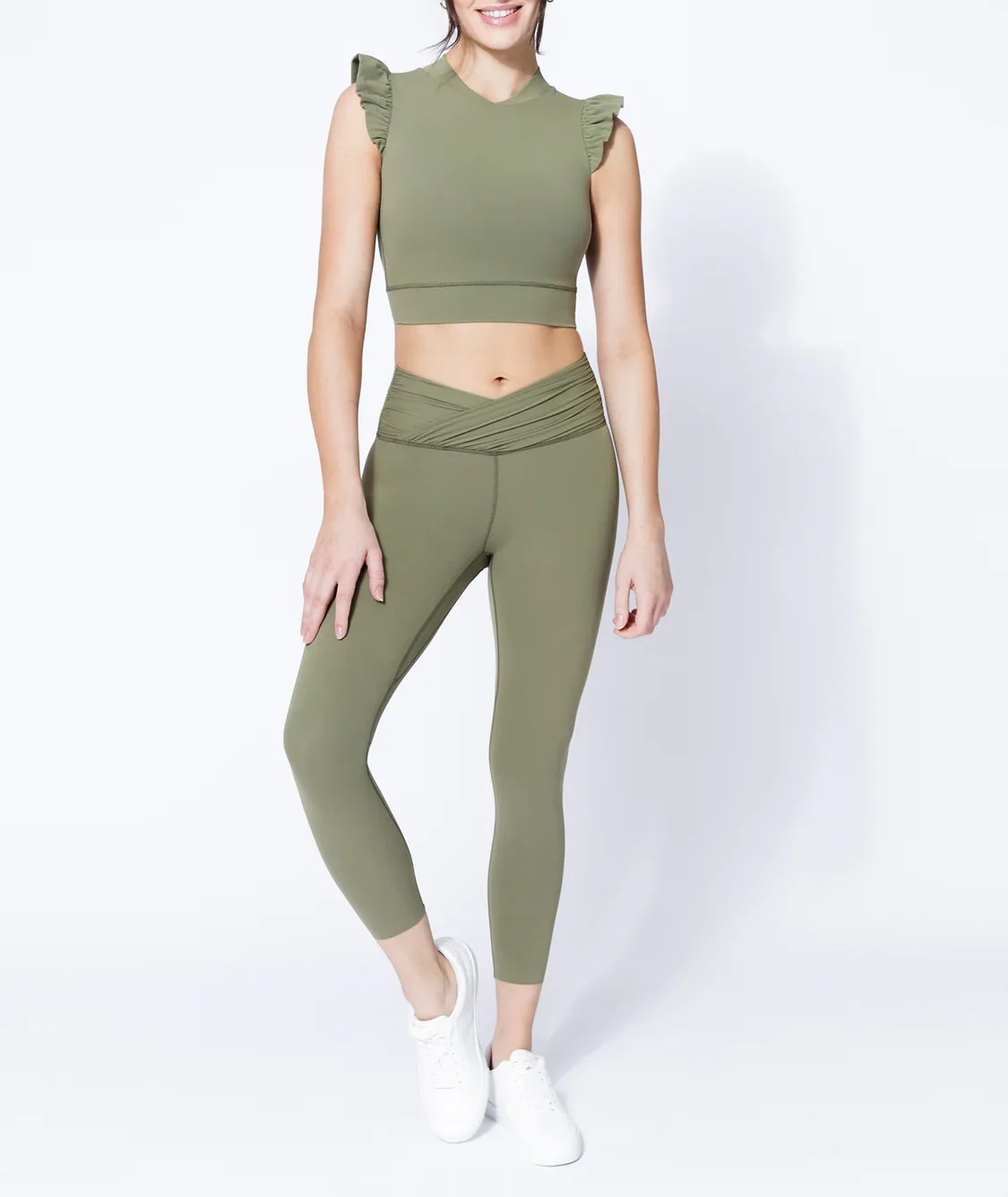 Sleeveless Ruffled China Gym Fitness Wear Manufacturer Wholesale Yoga ...