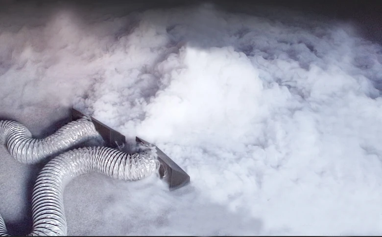 3000W Double Hoses Water Fog Machine Metal Remote Control Low Lying ...