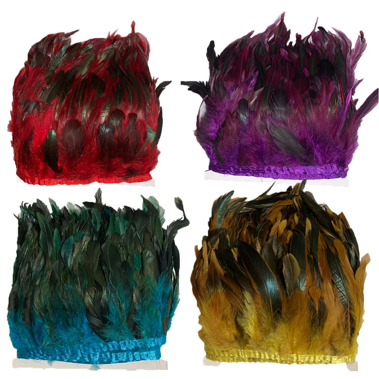 Multicolor Chooser Rooster Neck Feather 15-20cm DIY Decor