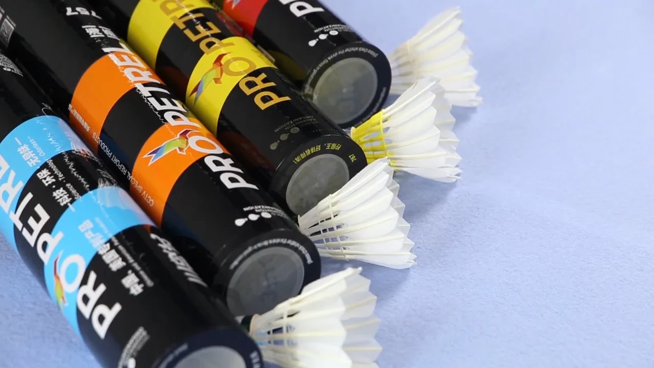 Hybrid 3 In 1 Good Goose Feather Badminton Shuttlecock Pack Of 12 ...