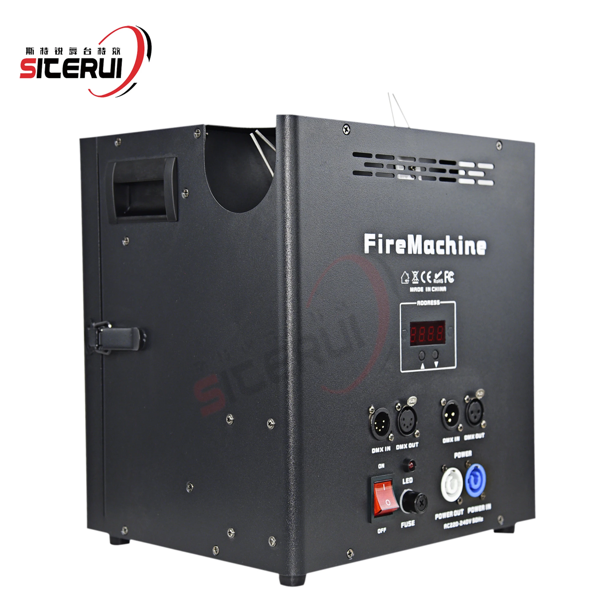 SITERUI 200w Triple-way Flame Machine Stage Hot Firelight Effect ...