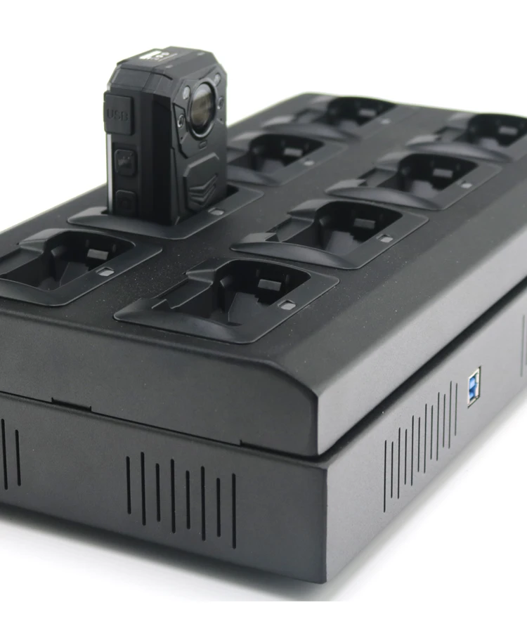 8 Ports Analog Camera Docking Station Charging Body Worn Cameras and ...