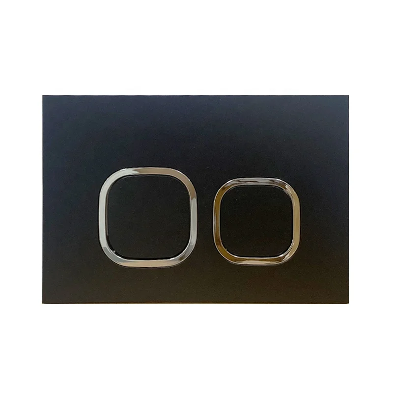 Golden ABS Dual Square Toilet Push Buttons F5160 Flush Plate Compatible ...
