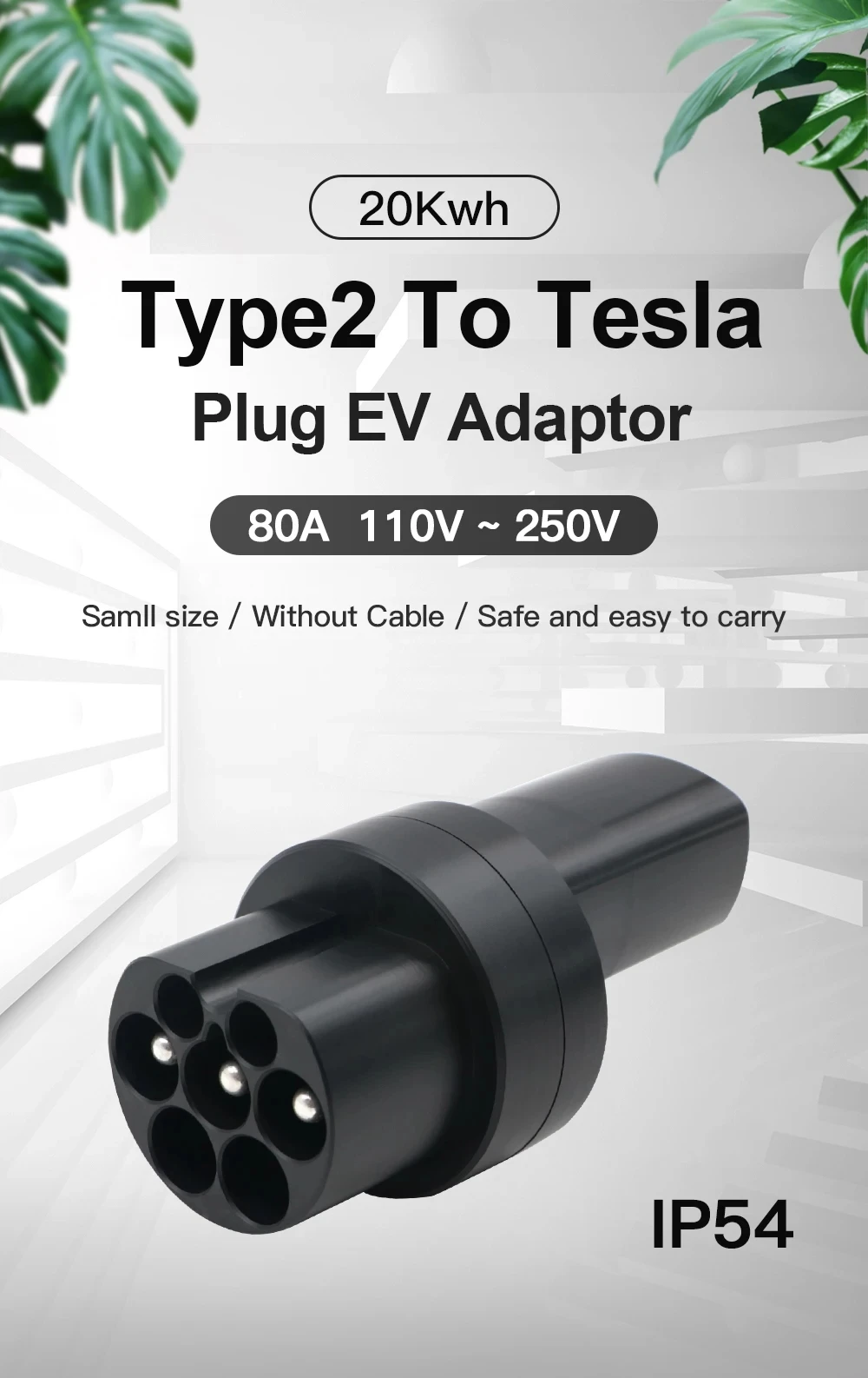 Electric Vehicle Connector Tesla Ev Charging Connector Plug Type 2 Ac ...