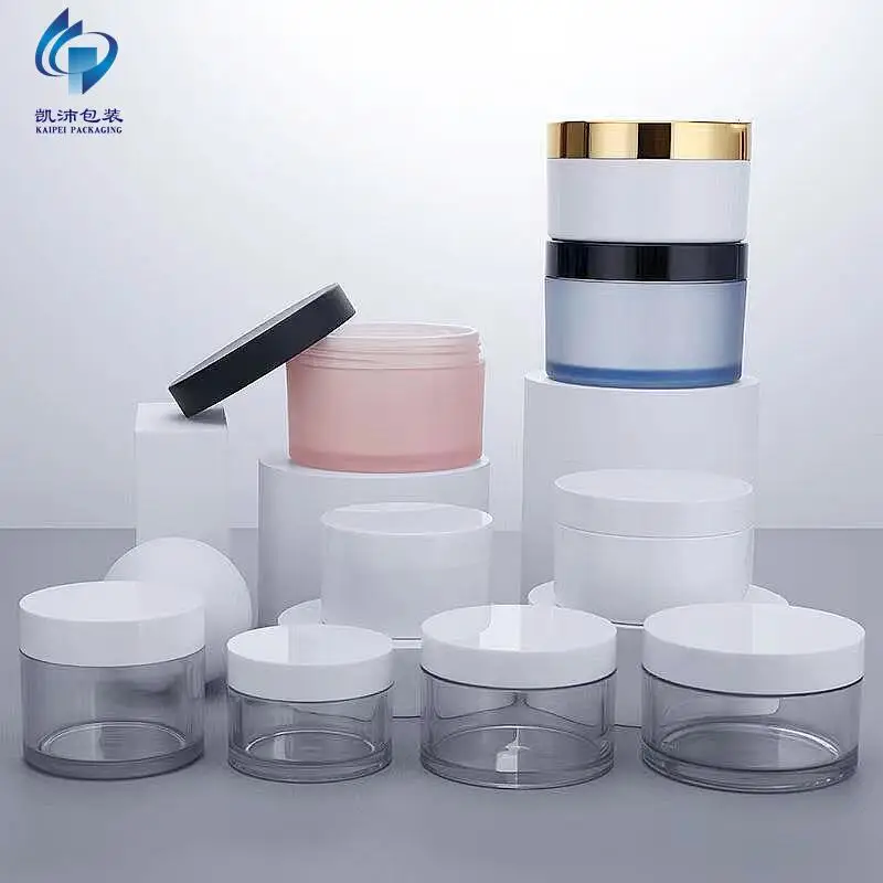 240ml Round Transparent Petg Jars 240g Cosmetic Round Petg Container ...