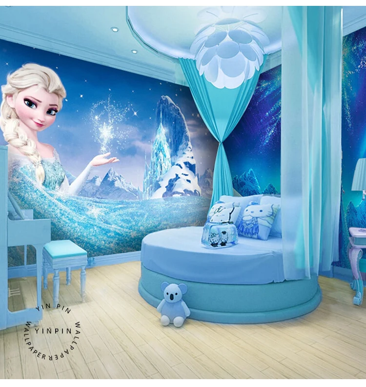 Frozen Aisha Wall Paper Adhesive 3D Wall Mural House Decoration Living Room