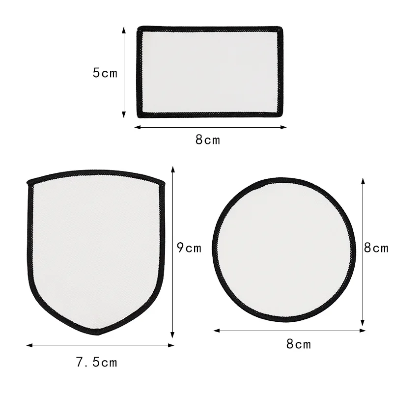 Sublimation Patch Blanks Low Moq Merrow Border Custom Blank Sport ...