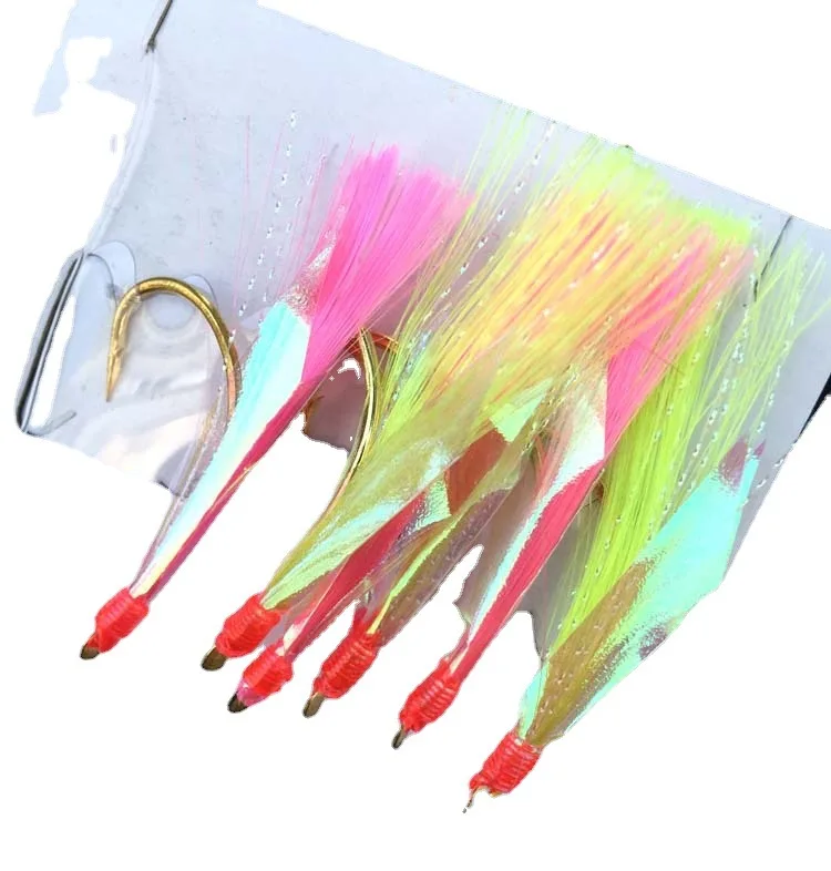 New Arrival Bionic Sabiki Rigs Luminous Beads Green And Red Double ...