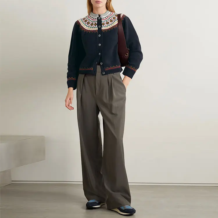 Knitwear Manufacturer Custom Crew Neck Vintage Casual Tops Fashion ...