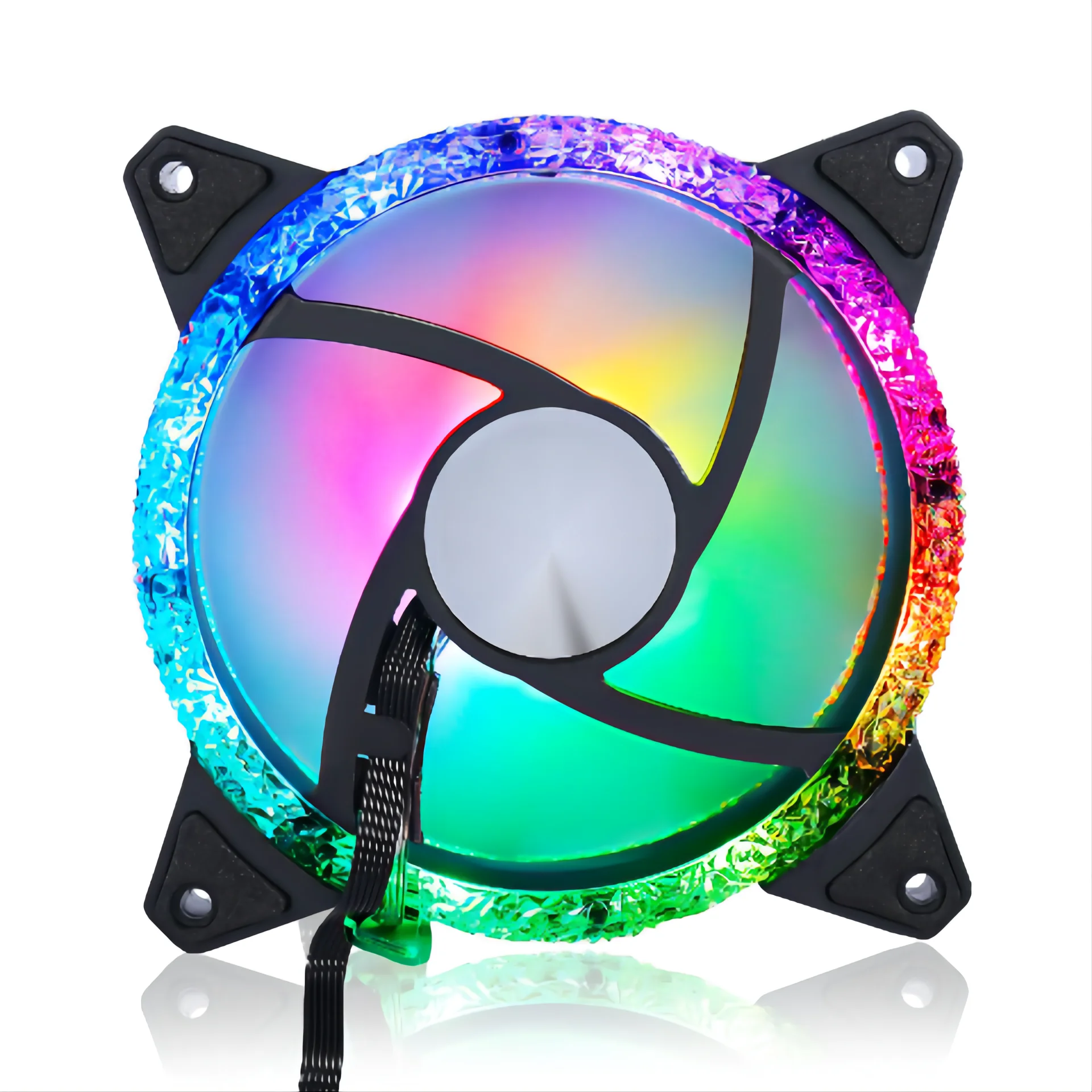 Cpu Fan For Computer Case With Diamond Design Water Cooling Pc Kit Rgb ...