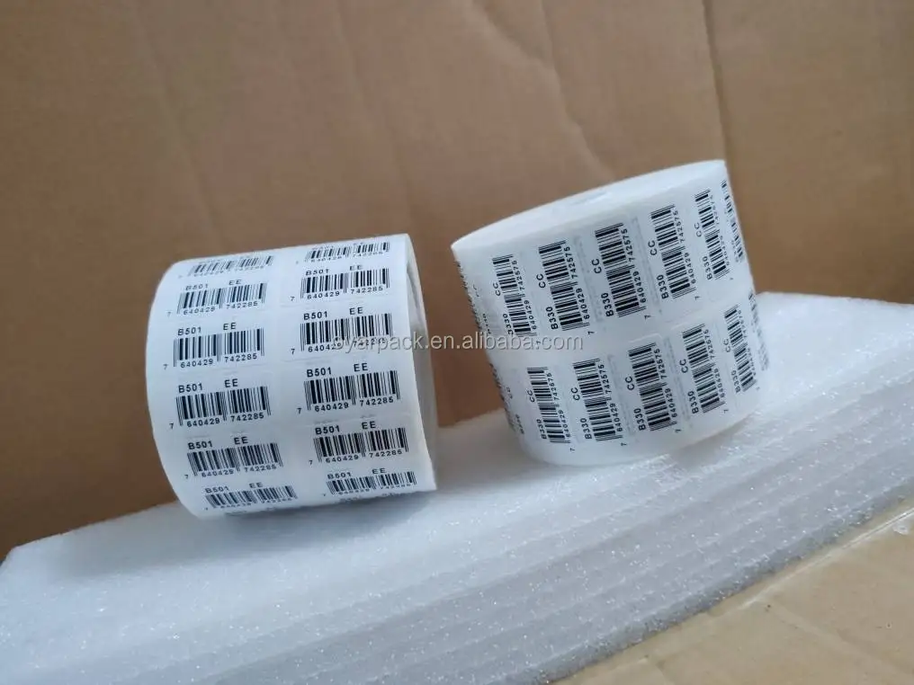 Continuous Printing FBA Labeling Paper QR Code Custom bar Code Sticker ...