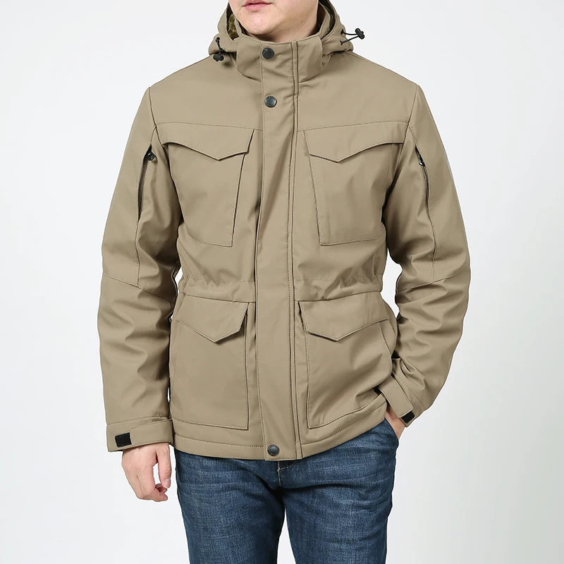 Custom Fur Lining Winter Waterproof Mens Jacket Parka - Buy Parka ...