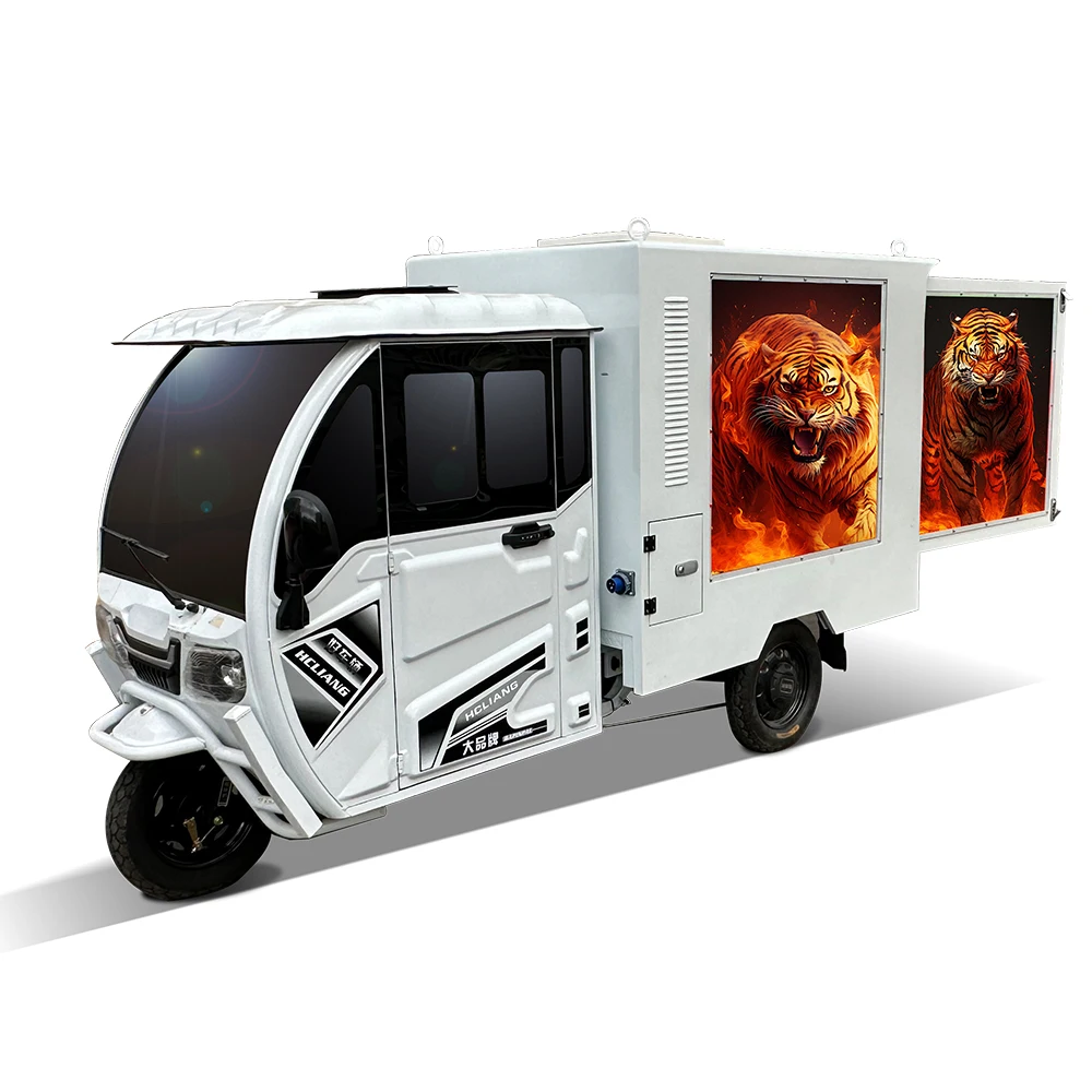 Advertising Electric Tricycle Led Display Mobile Advertising Tricycle ...