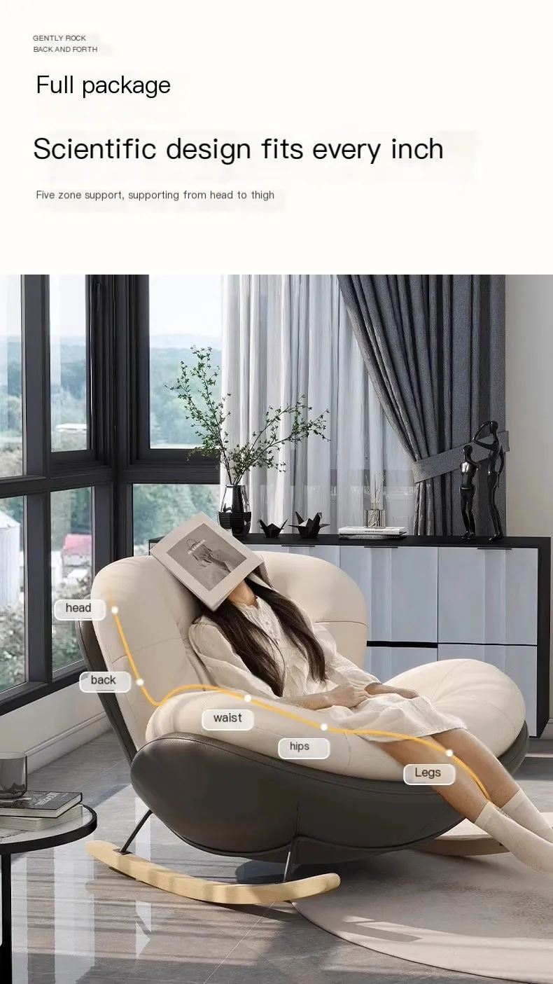 Nordic Modern Luxury Living Room Chairs - Rocking Recliners