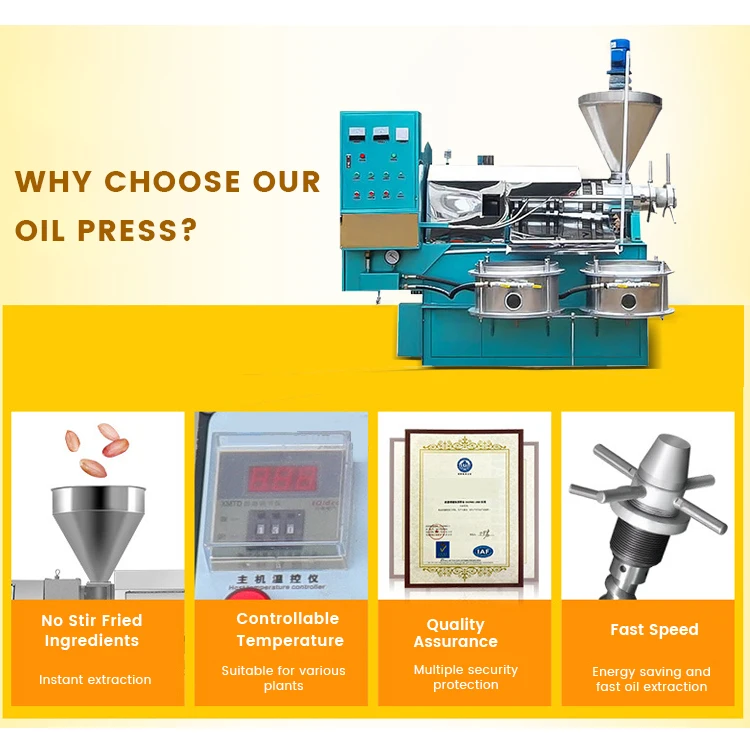 Soyabeans & Sunflower Oil Press Machine - High Yield & Quality