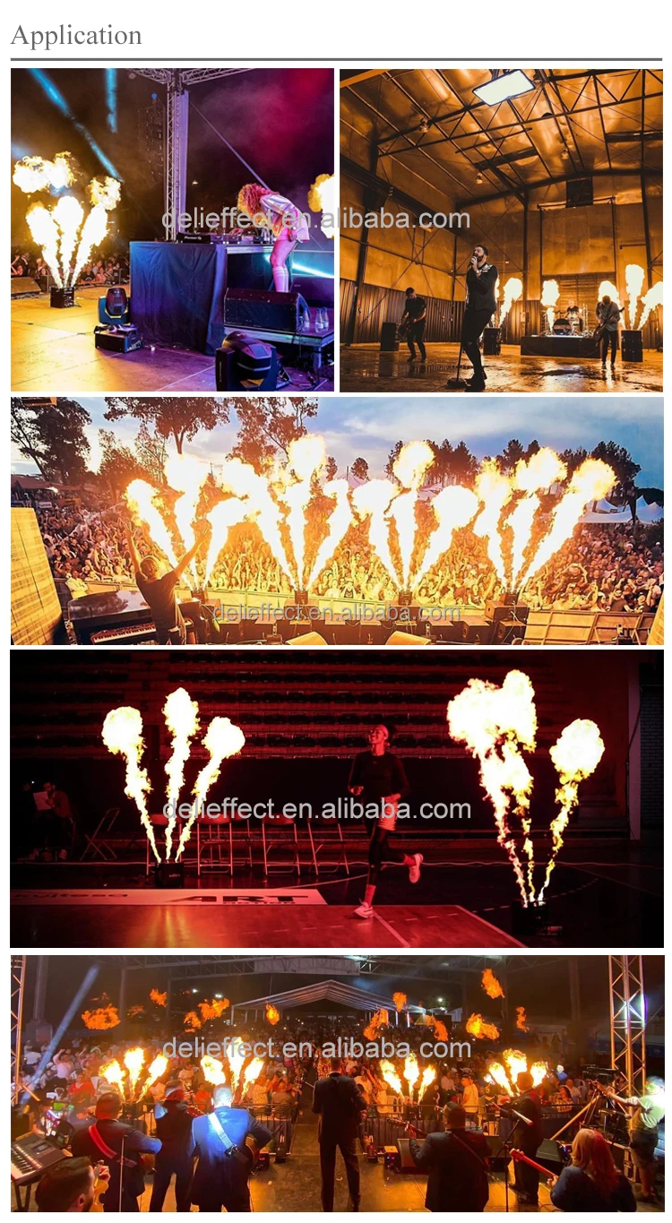 DMX512 Triple Flame Machine - Elevate Your Stage Effects