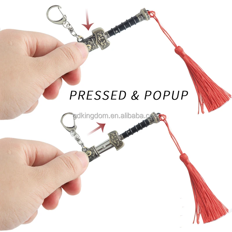 Famous History Sword - Ancient Chinese Tai E Bronze Keychain