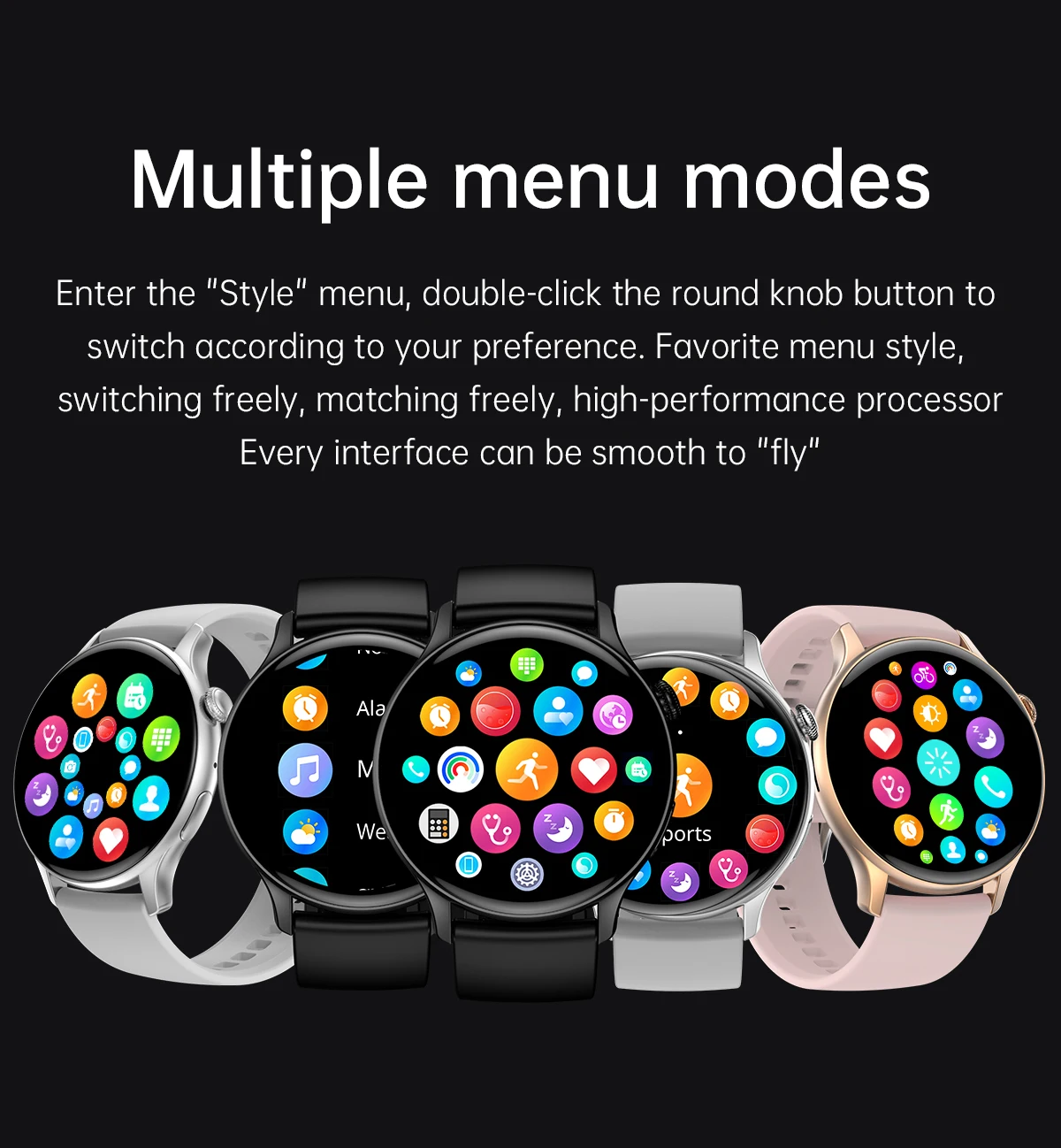 HK85 Smartwatch - AMOLED Display NFC Men Women Sport Bracelet