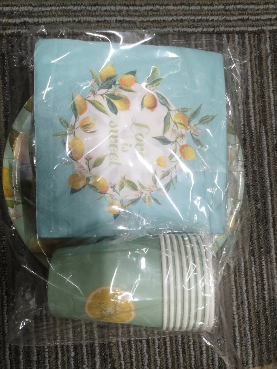 Huancai Pixel Party Decorations With Plates Cups Napkins Game On ...