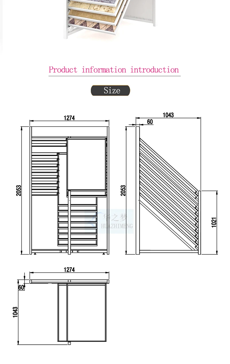 Inclined Marble Display Rack Porcelain Panel Stand Ceramic Tile Rack ...