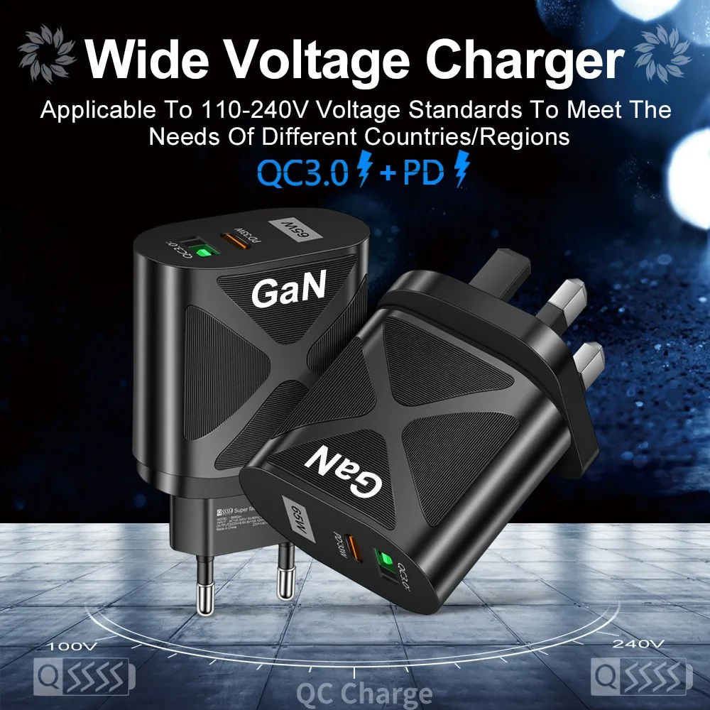 High Quality 33W PD Gan Charger Dual Port Fast Wall Charger for Apple ...
