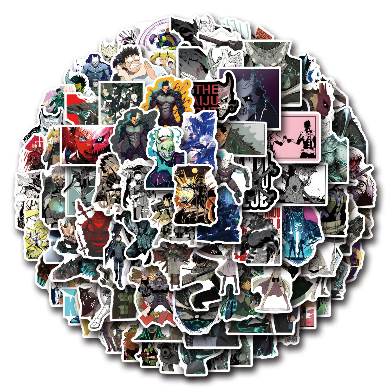 50pcs Kaiju No. 8 Anime Stickers Set For Laptop Luggage Kaiju No 8 ...