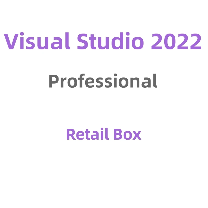 Genuine Globally Visual Studio 2022 Pro Retail Box 100% Online ...