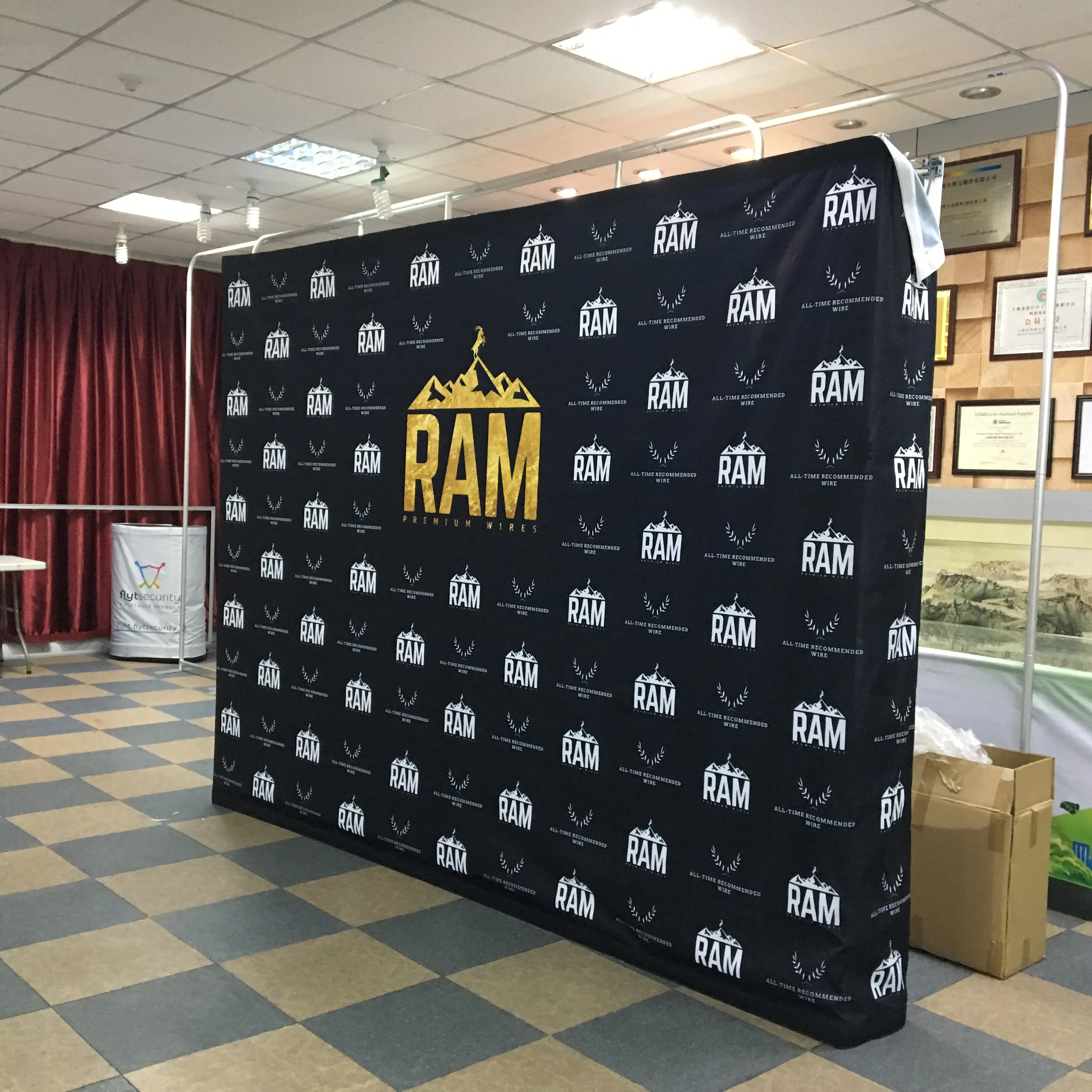 Portable Exhibition Booth Wall Banner Stand - Durable & Customizable