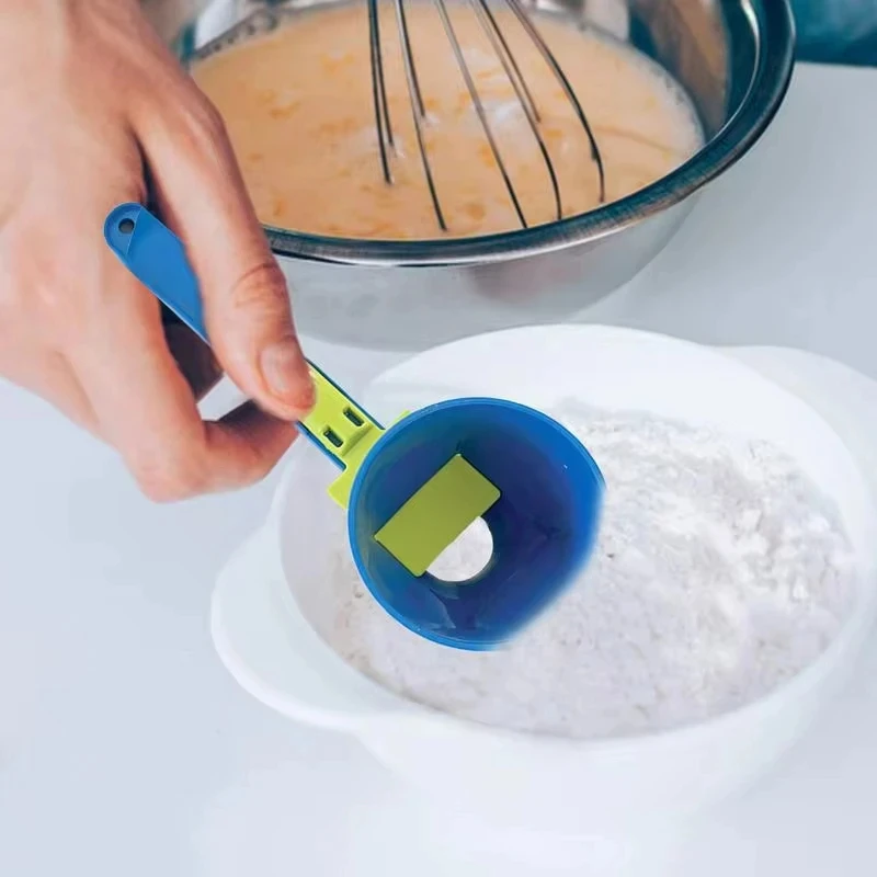 Creative No Spill Measuring Spoon Funnel for Protein Powder