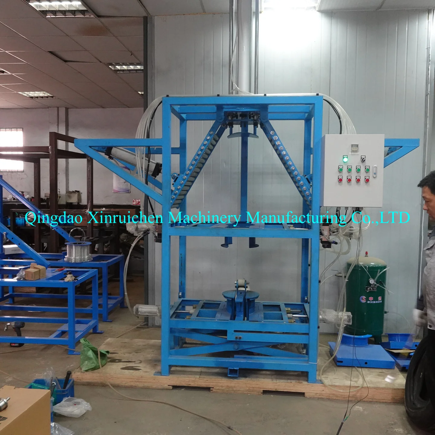 Air Compressor Powered Tyre Doubling Machine Tyre Tripling Machine ...