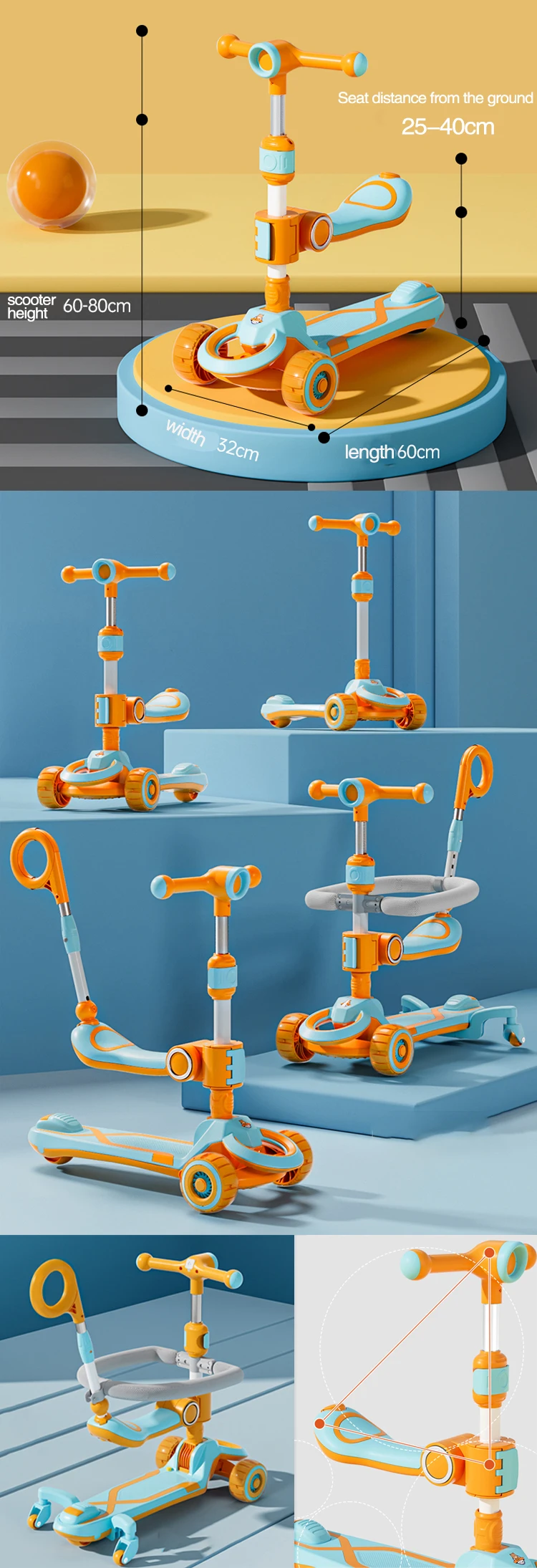 2024 Kids Scooters - Fun, Safe, and Adjustable Rides