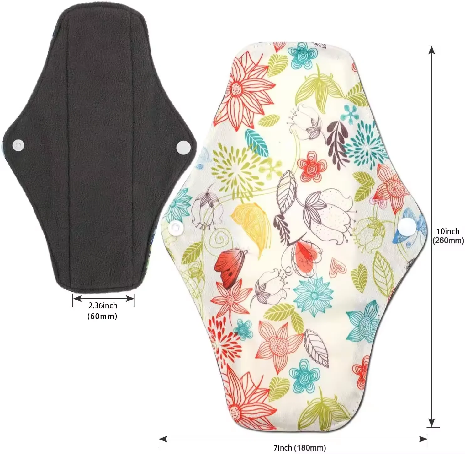 Reusable Sanitary Pads - IVY Graphene Absorption Capacity