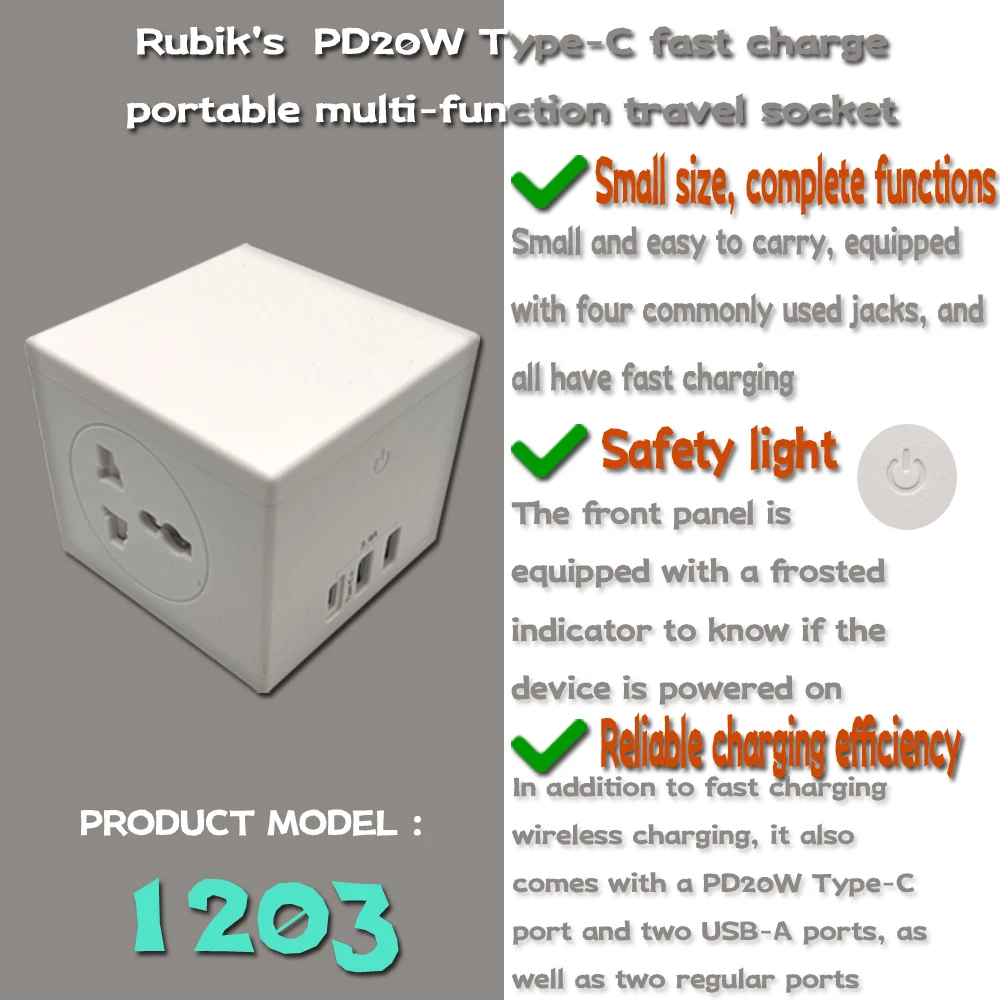 Universal Travel Adapter Socket Pd20w Fast Charger Usb-a And Type-c ...