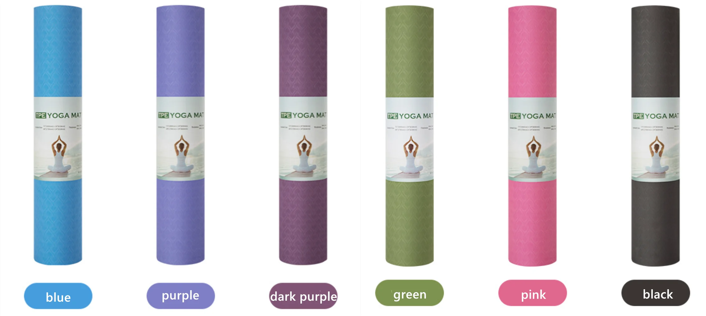 Custom Printed Eco-Friendly TPE Yoga Mats - Durable & Non Slip