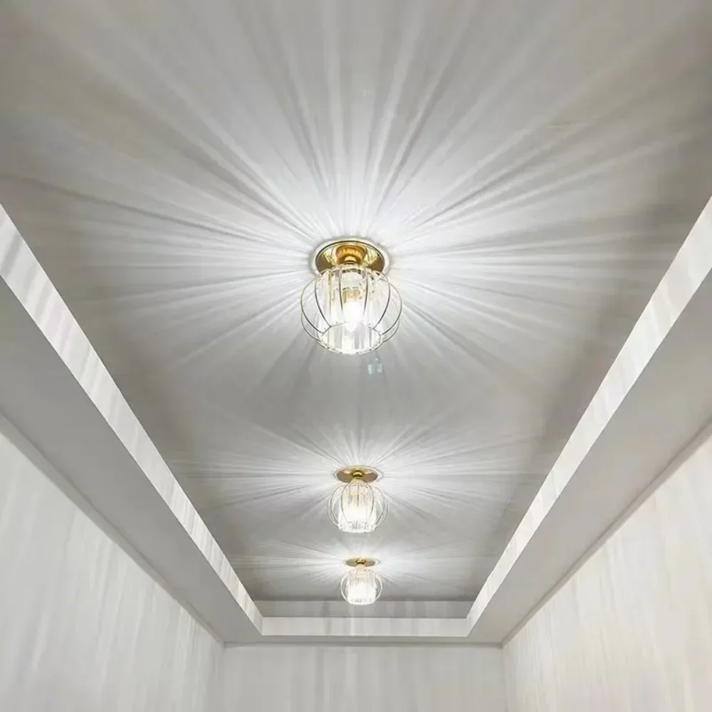 Modern Ceiling Light Semi Recessed Ceiling Fixture Gold & Black For ...