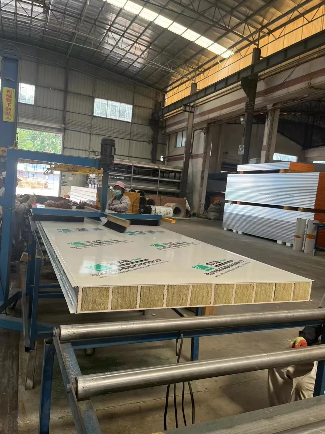 100mm MGO Rock Wool Sandwich Panels for Clean Room Partitions